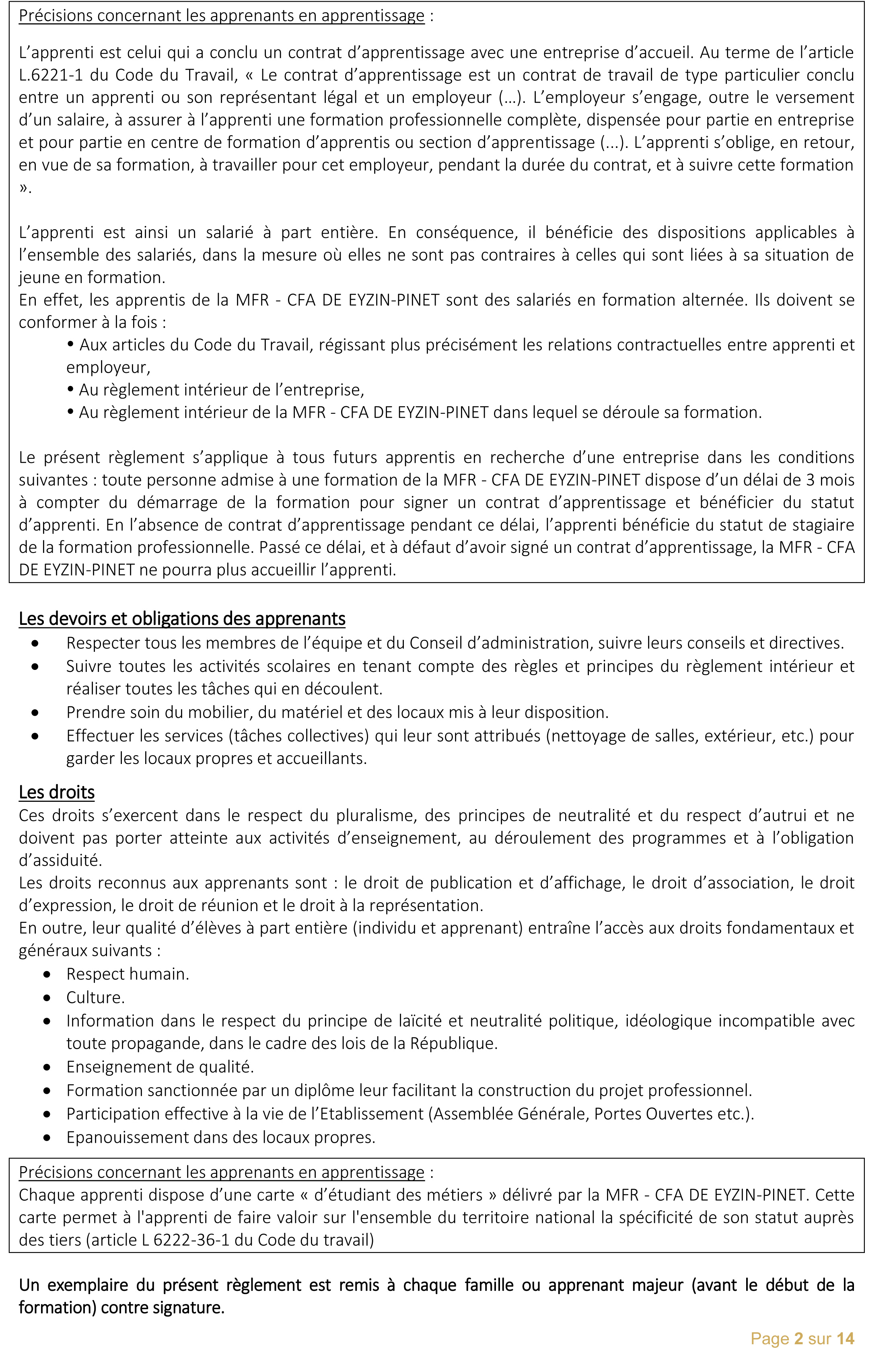 MFR Chaumont